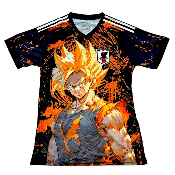 adidas | Shirts | Japan Special Kit Dragon Ball Z Goku Soccer Football ...